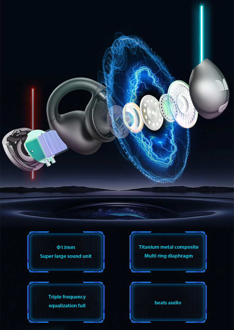 Monster AC600 Noise-Cancelling Bluetooth Earphone Sport Bluetooth 5.4 ...