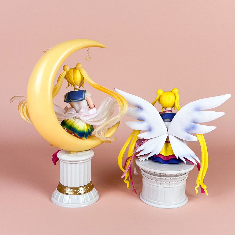 14-20cm Sailor Moon Anime Figure Tsukino Usagi Princess Small Lady ...