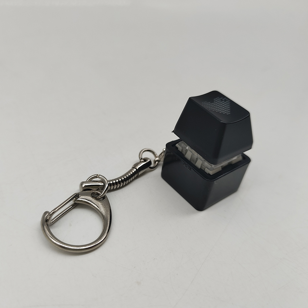 Love Heart 7-Color Light RGB Light Keychain Key Ring Pendant Fingertip ...