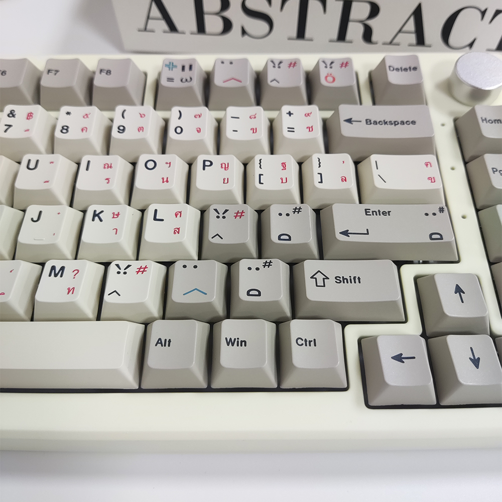 140+ Keys Angry Face Keycaps English/Thai/Korean/Russian/Japanese/Irish ...