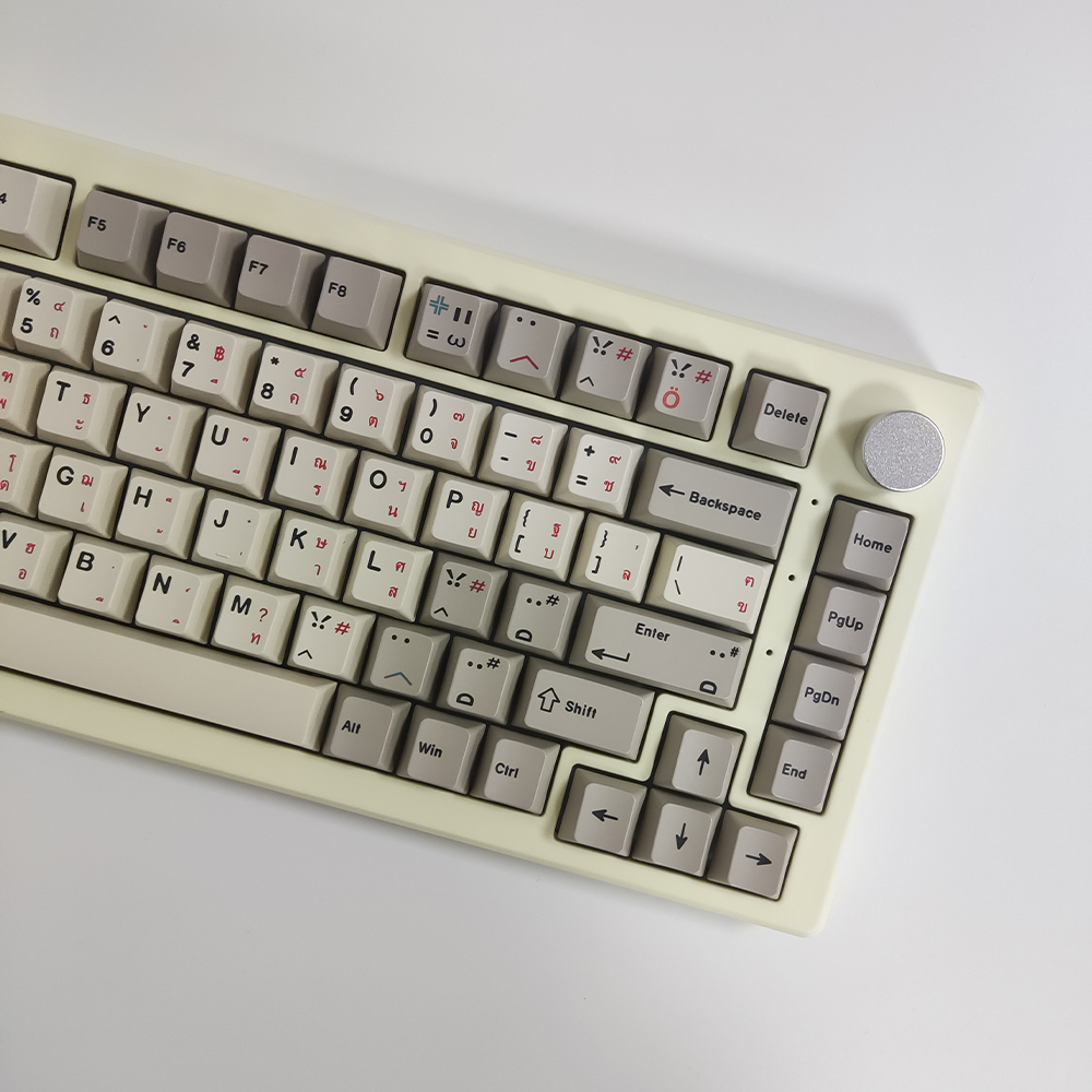 140+ Keys Angry Face Keycaps English/Thai/Korean/Russian/Japanese/Irish ...