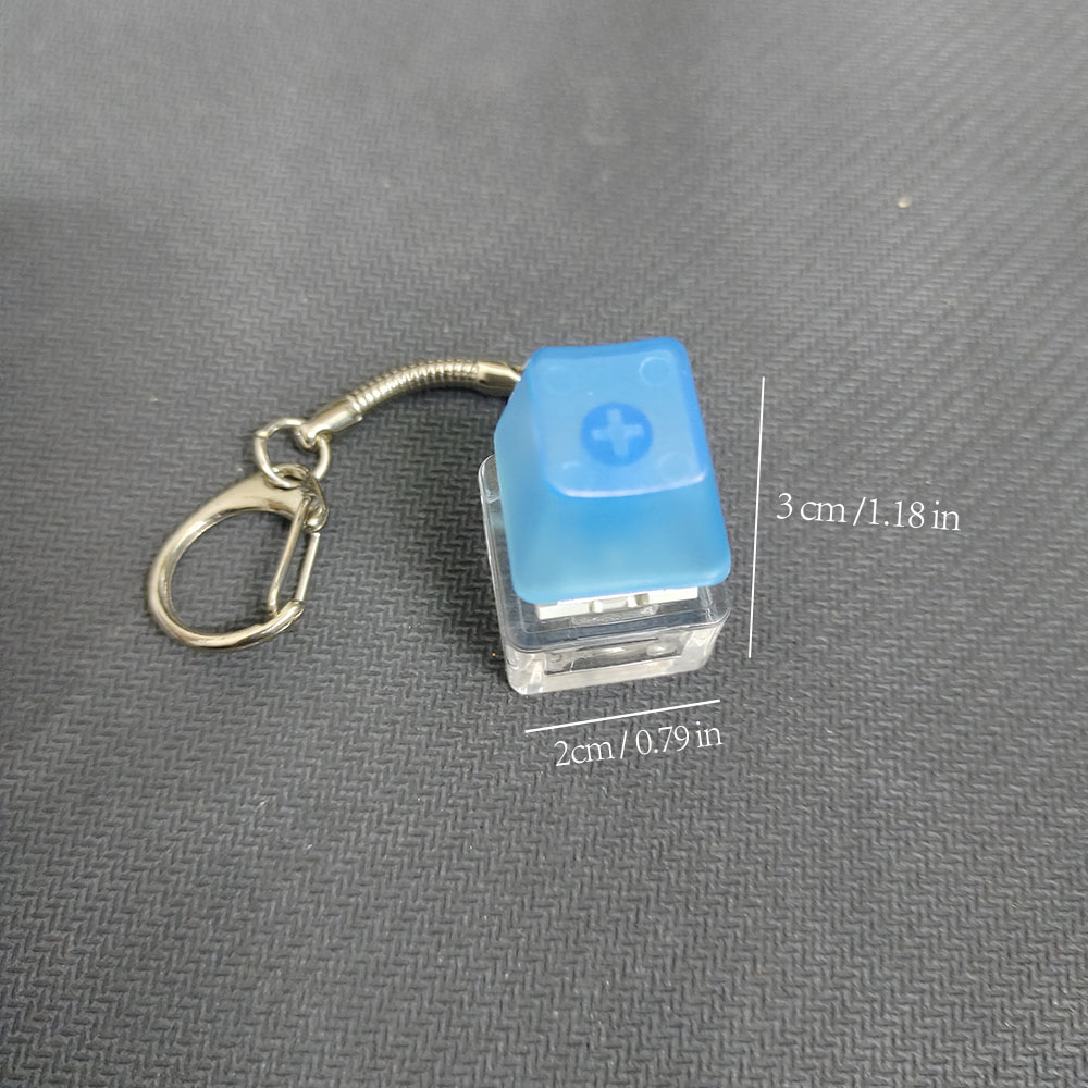 7 Colors Light Keychain Decompression Fingertip Press Toy Mechanical ...
