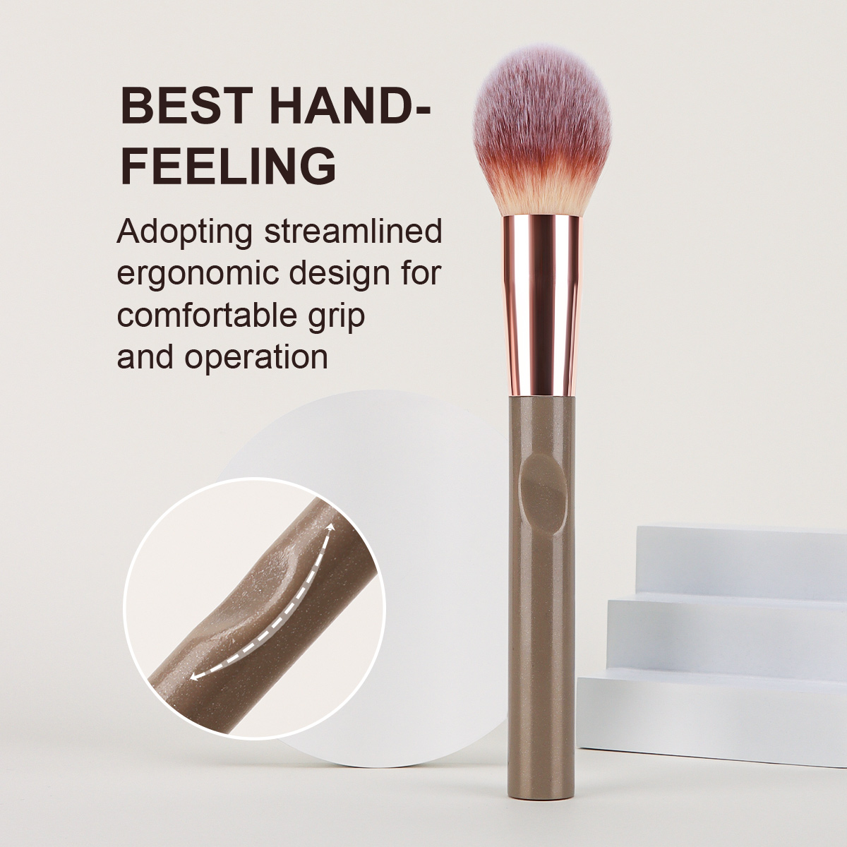 1pc Loose Powder Brush Blush Powder Setting Brush Beauty Tools Makeup ...