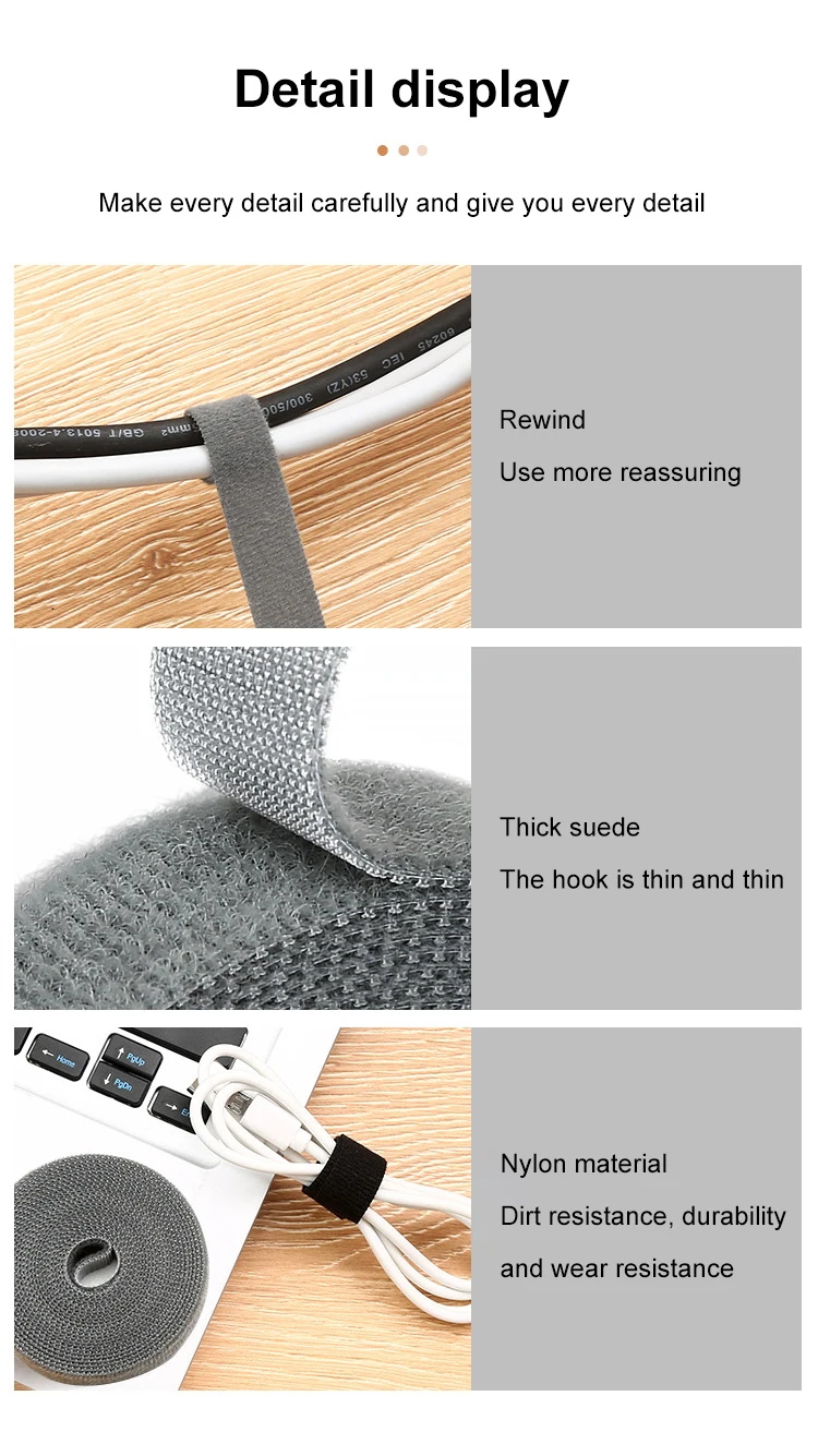 3M Solid Color Cable Ties Power Wire Loop Free Cut Nylon Reusable Cable ...