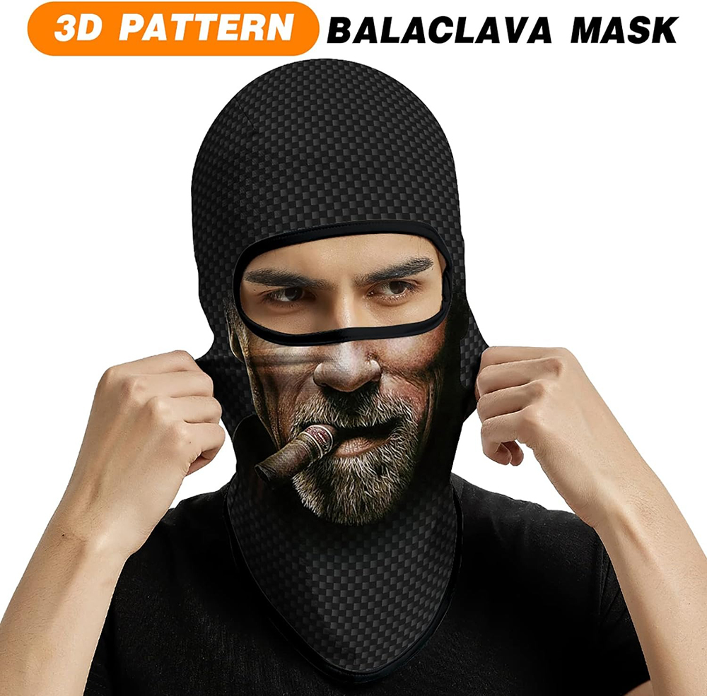 3D Balaclava Face Mask Cool Halloween Design Motorcycle Full Face Mask ...