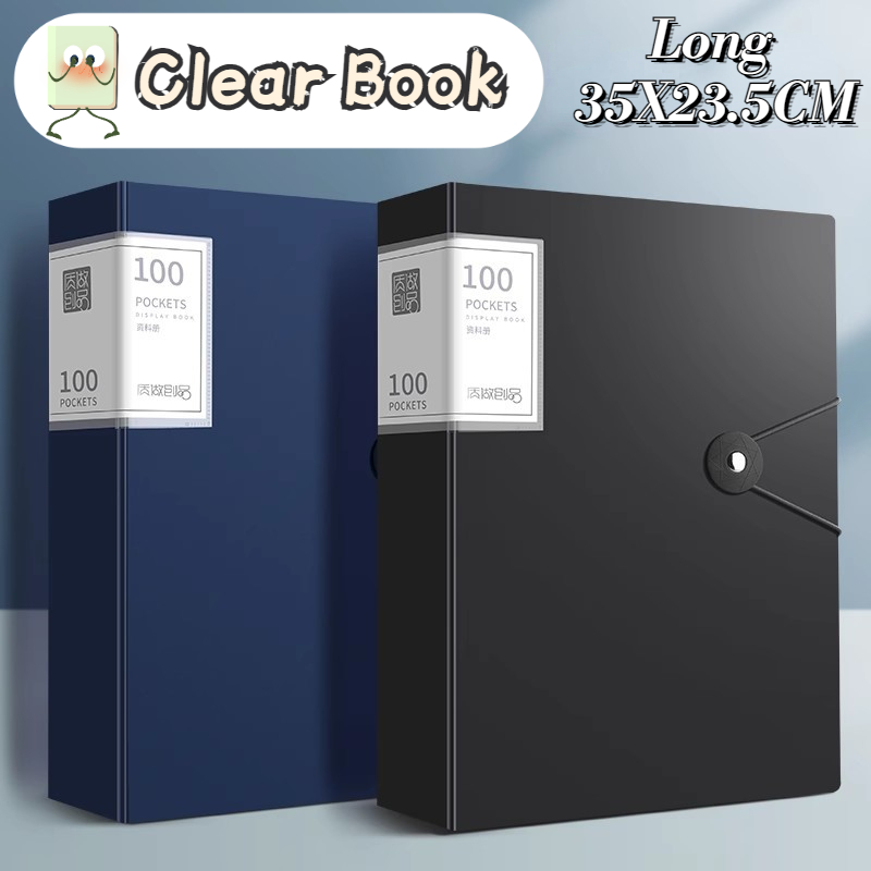 Long Clear Book File Organizers Exam Paper Storage Display Book Art ...