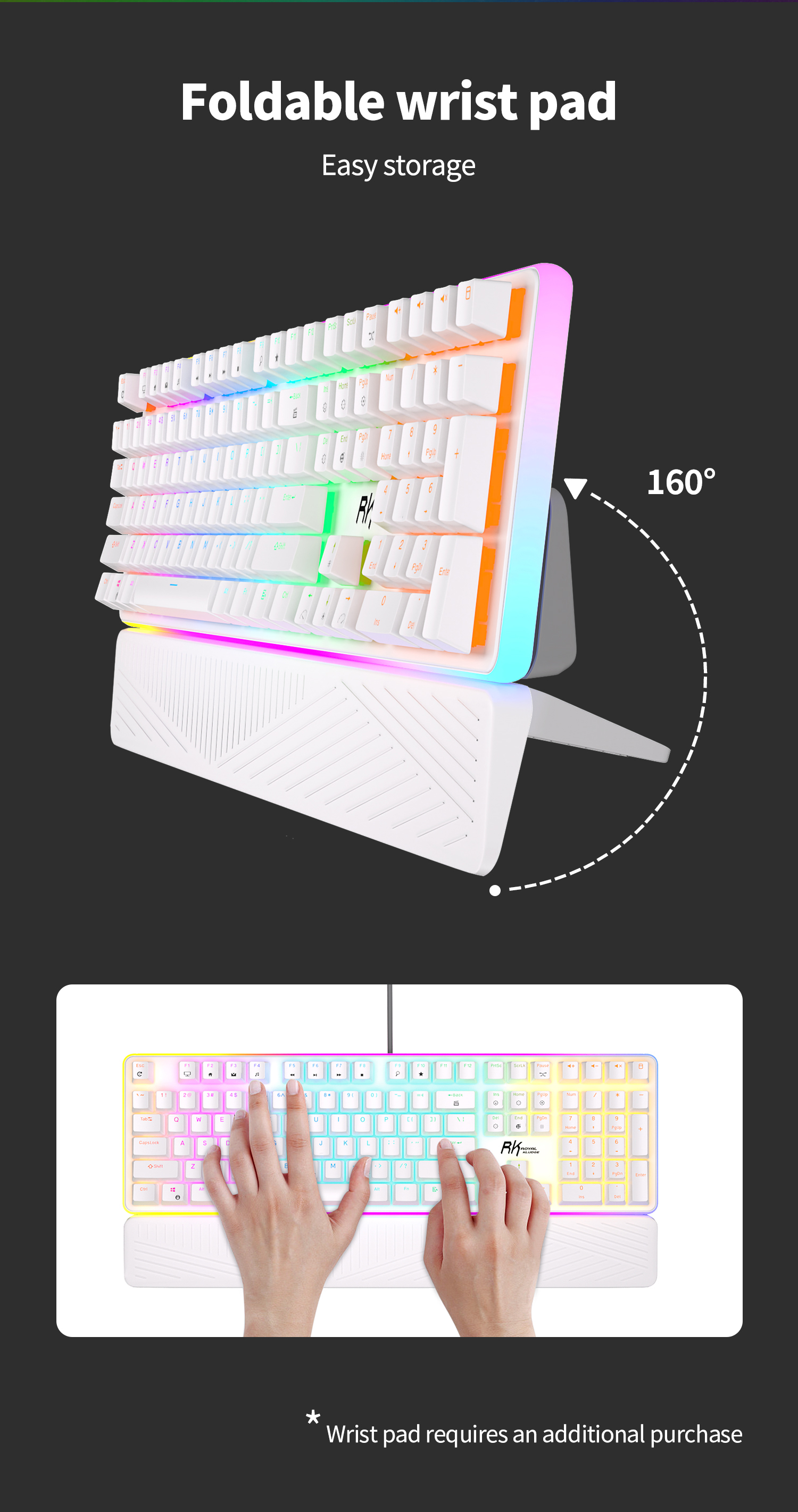 Royal Kludge RK918 Full RGB Backlit Wired Mechanical Keyboad - Gateron ...