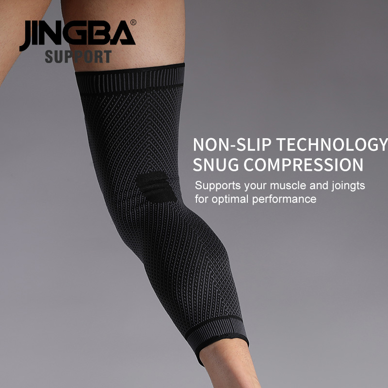 1 Piece Of Breathable High Elastic Knitted Knee Brace Sports Leg Sleeve ...