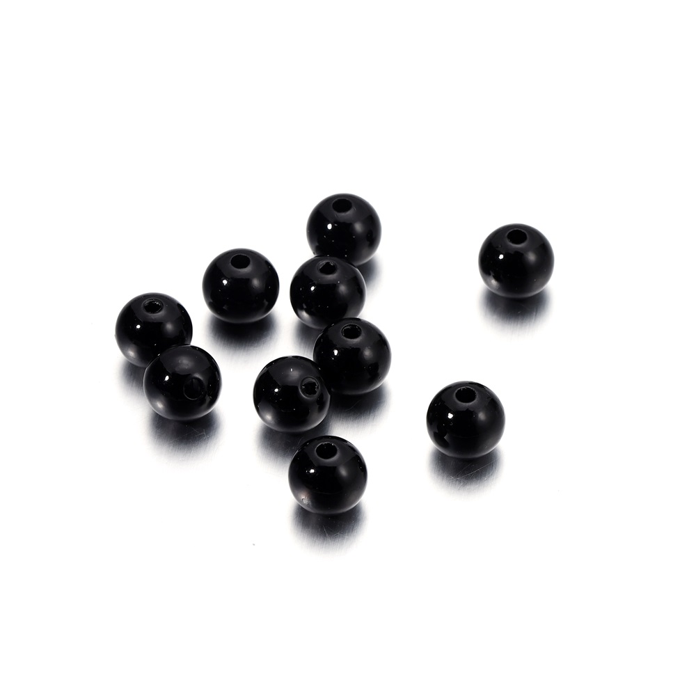 St. kunkka ABS Plastic Perforated Imitation Pearl 4 6 8mm Spacer Loose ...