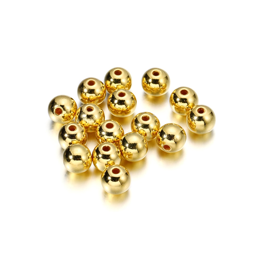 St. kunkka ABS Plastic Perforated Imitation Pearl 4 6 8mm Spacer Loose ...