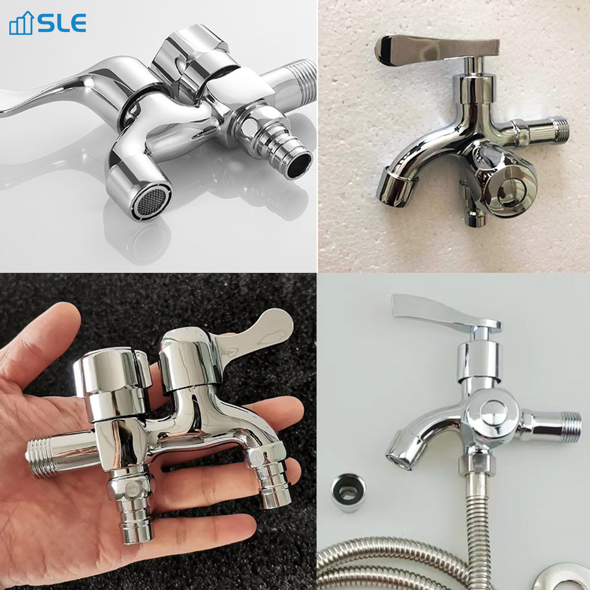 2 Way Faucet Faucet 1in 2 out Head Tw Way Water Washer Tap Bathroom ...