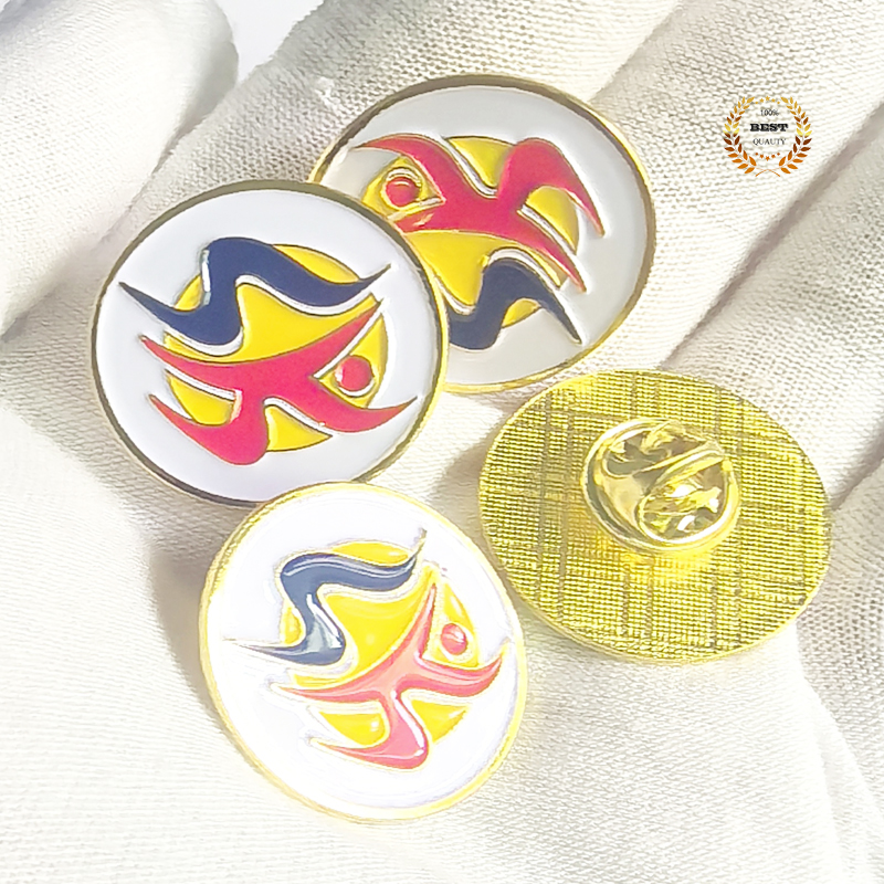 18k Gold Plated 1.0inch SK Pin High Quality 3D Collar Pin | Shopee ...