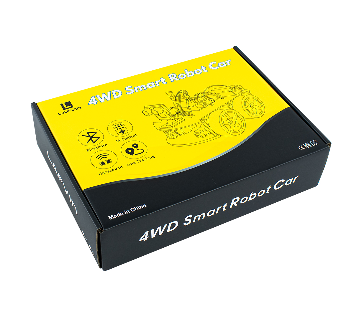 Lafvin Smart Robot Car Kit Compatible With Arduino Include Uno R3 Ultrasonic Sensor Bluetooth