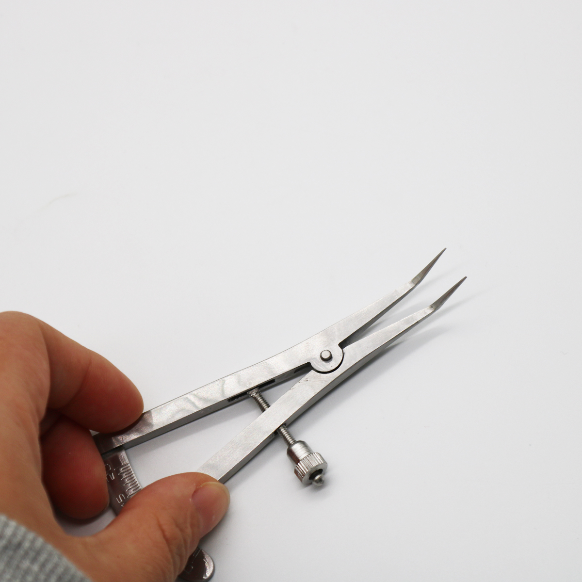 1pc Gauge Caliper Bend Straight Head Stainless Steel Ruler Scale Tool ...