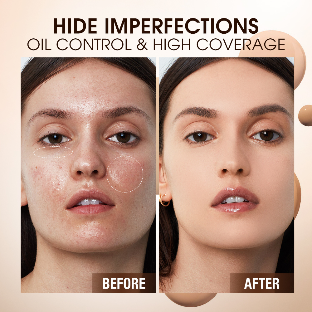 O.TWO.O 2 In 1 Cushion Foundation Setting Powder Waterproof Long ...