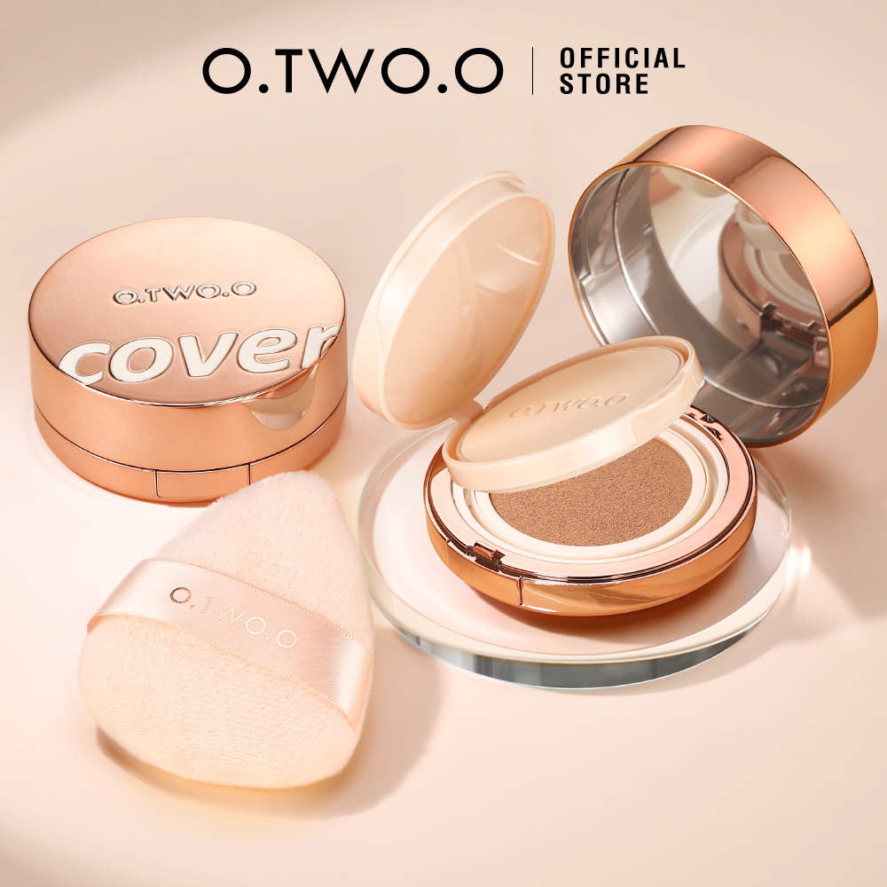 O.TWO.O 2 In 1 Cushion Foundation Setting Powder Waterproof Long ...