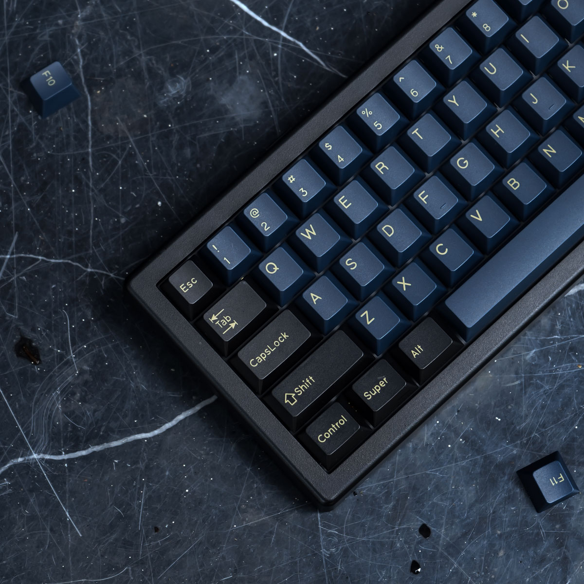 GMK Blue/Red Samurai Keycaps ABS Double-shot Cherry Profile Keycap ...