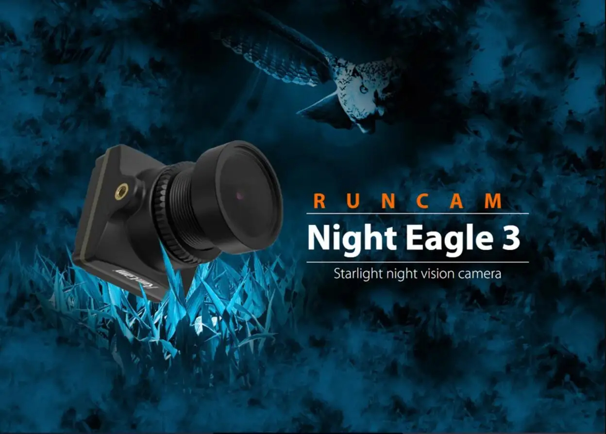 RunCam Night Eagle 3 V2 1500TVL 8.5g Ultra Light FOVD NTSC/PAL CMOS FPV ...