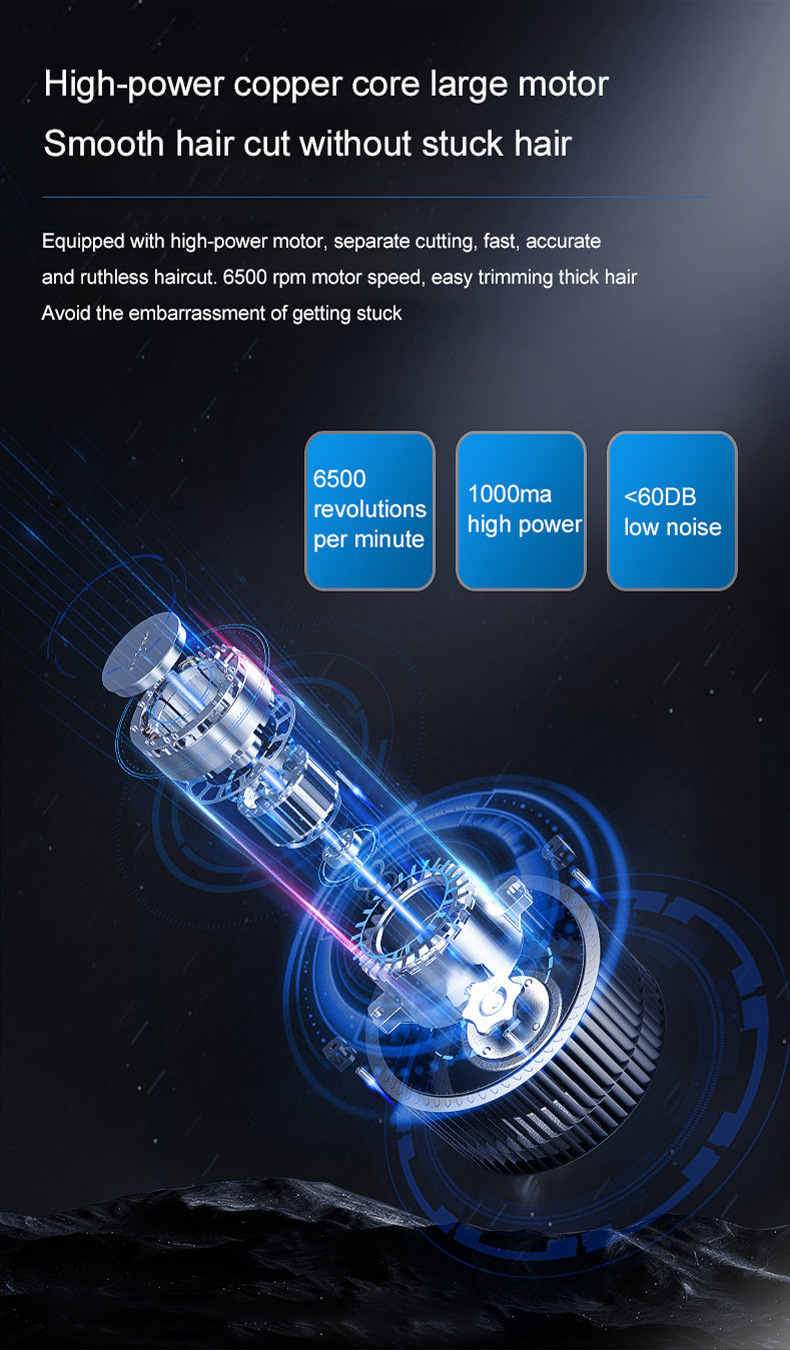 【COD】HIENA Men's hair clipper T-shaped blade trimmer set, men's ...