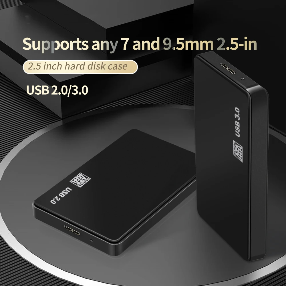 [Local Shipment] SATA HDD SSD Enclosure 5Gbps External Hard Drive Disk ...