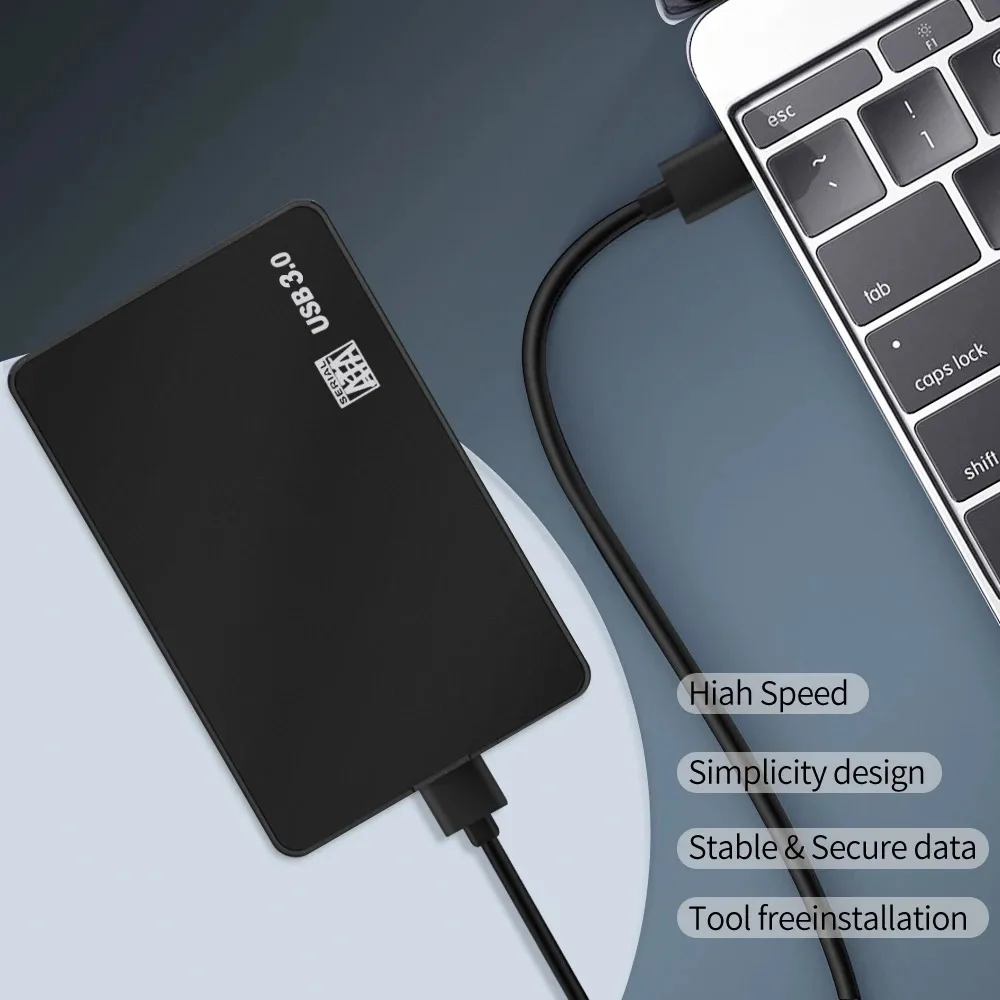 [Local Shipment] SATA HDD SSD Enclosure 5Gbps External Hard Drive Disk ...