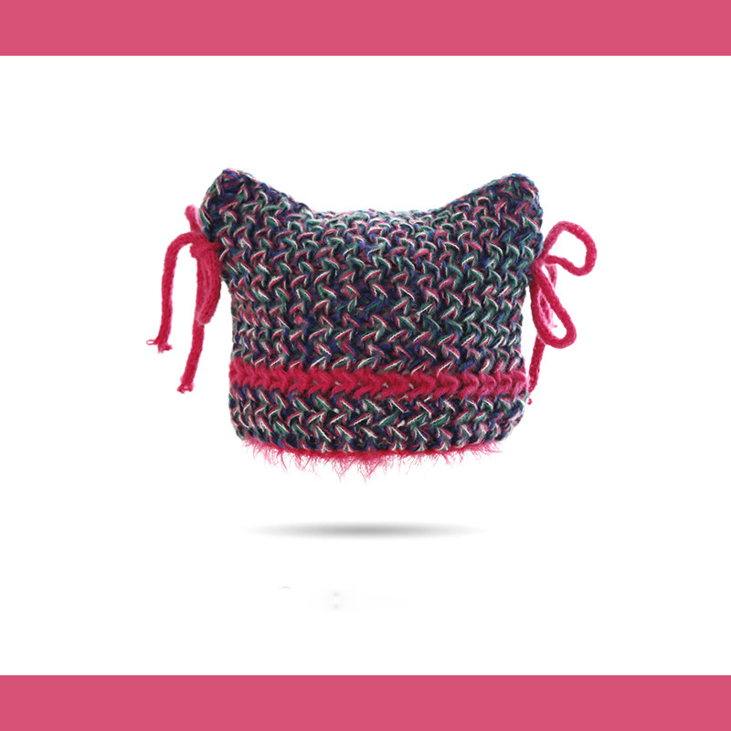 New Fashion bini colet cap Bow knot Knitted hat for women bini cap ...