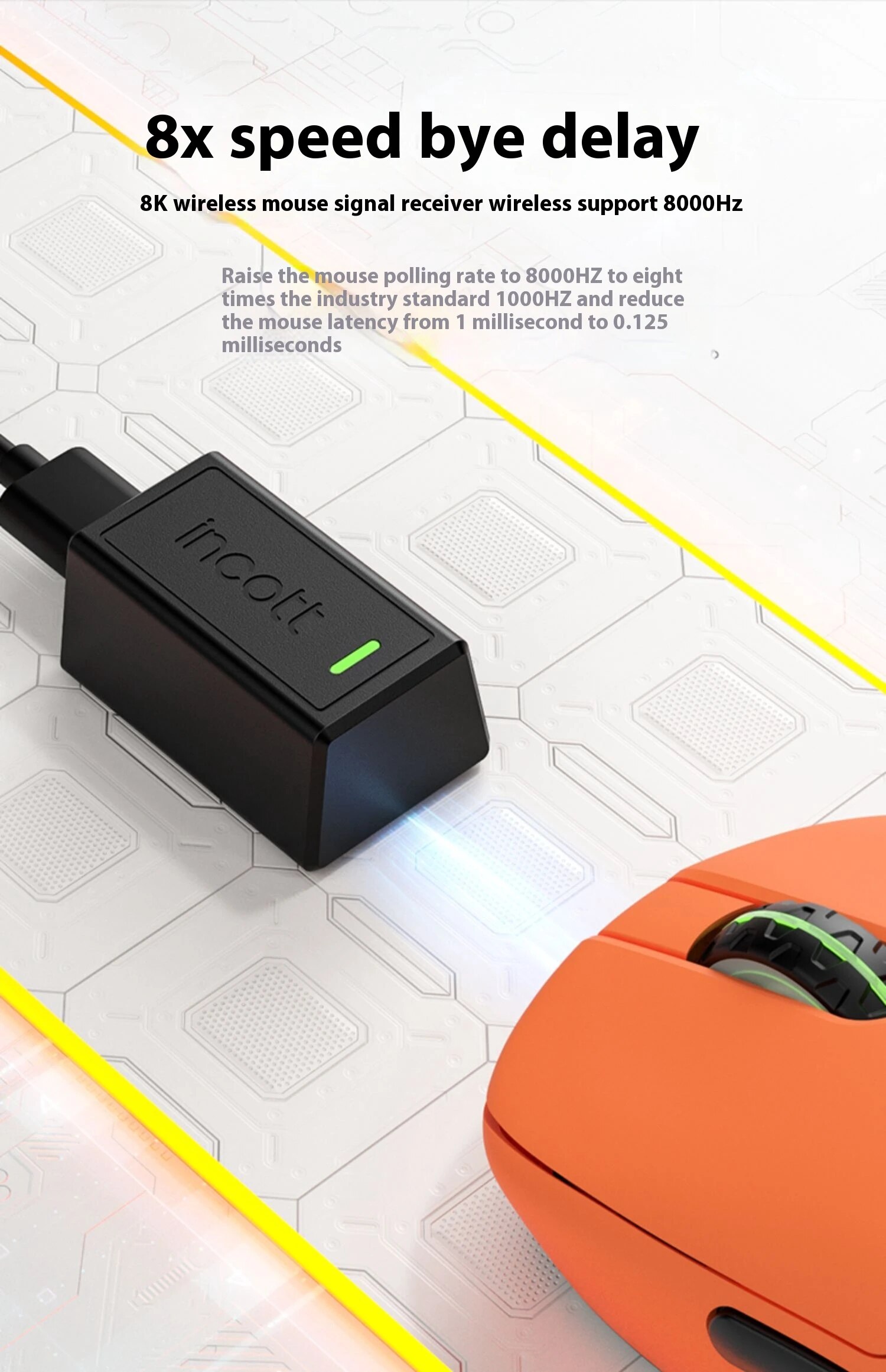 New Ironcat GHERO/Ghero Pro 8k Wireless Mouse Dual Mode Paw3395 Sensor ...