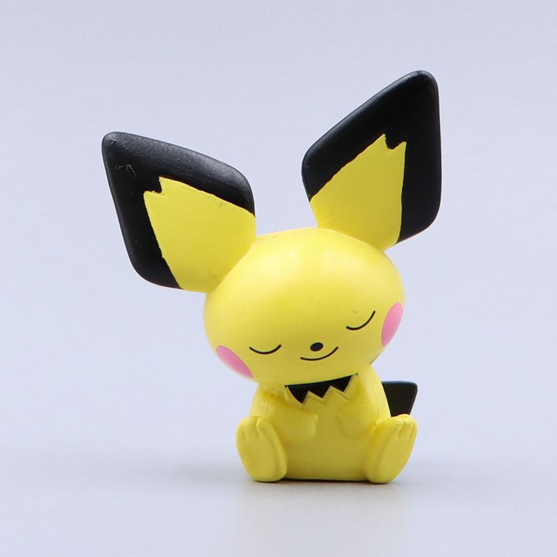 5Pcs/Set 4-5cm Pokemon Anime Figure Torticollis Sleep Doll Pichu ...