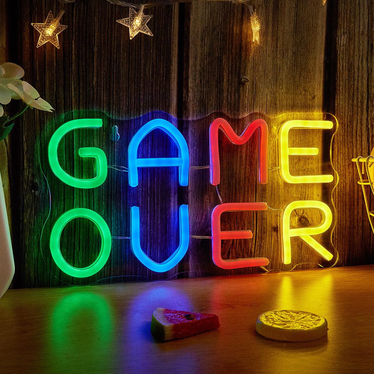1pc Gamepad Series Modeling LED Neon Lights Gaming Room Bedroom Wall ...