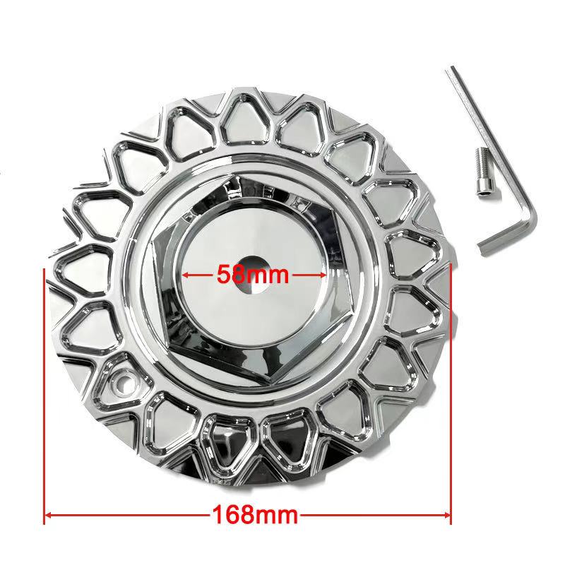 1pc 168mm chrome classic wheel center caps center cover of car hub cap ...