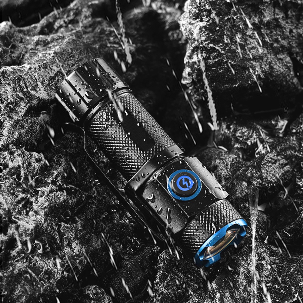 Alonefire X66 High Bright P50 LED Mini Flashlight Type-C Usb ...