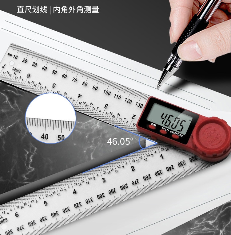 Digital meter angle inclinometer angle digital ruler electronic ...