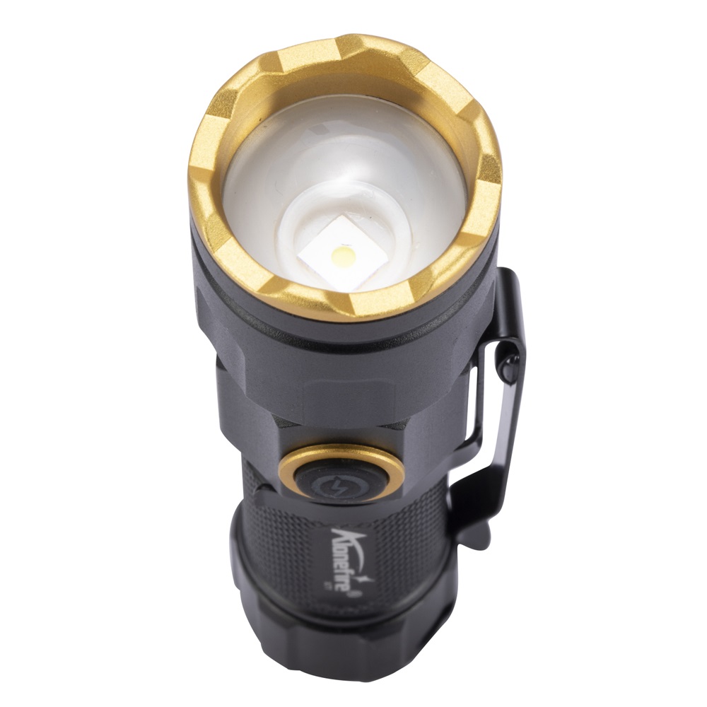 Alonefire X77 Zoom Mini Flashlight White Light Beam Rechargeable Magnet ...