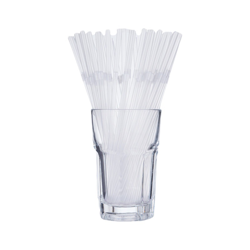 Pp Tube Hard Elbow Straws 100 Transparent Disposable Plastic Straws ...