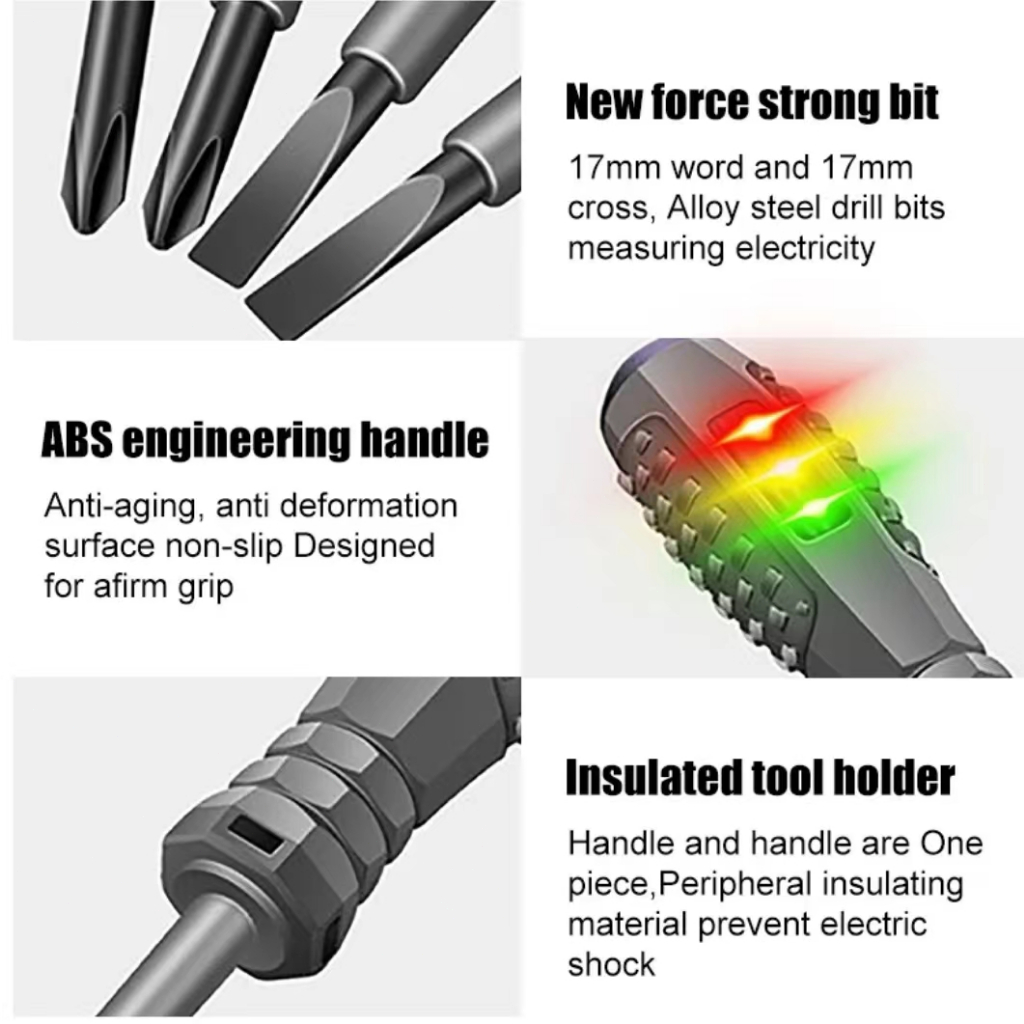 Electrician Specific High Torque Test Pen High Brightness Color Light ...