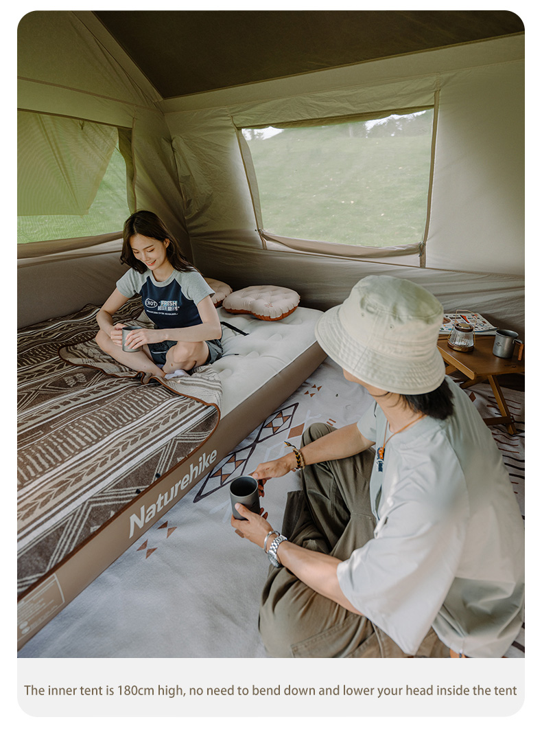 Naturehike Village 6.0 2 Generation Quick Open Tent Family Automatic Tents Camping Outdoor ...