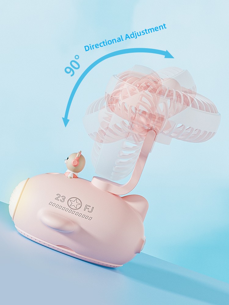 Desktop Small Mist Mini Fan Humidifier Night Light 3-in-1 Office ...