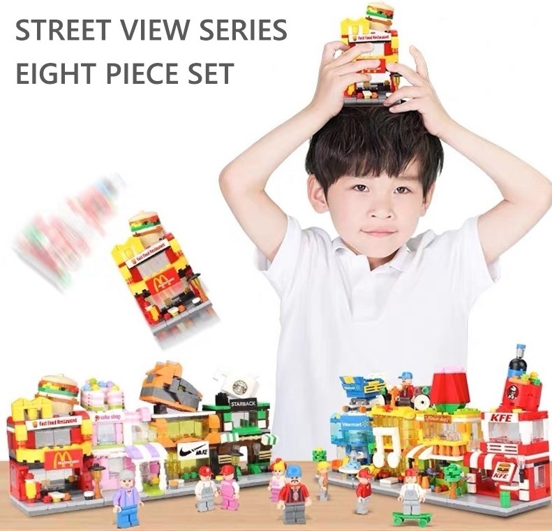 FUNC Building Blocks City Street View 3D Model Building Blocks Toys ...