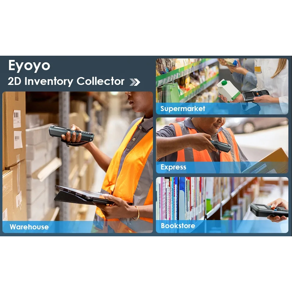 [PH Stock]Eyoyo 1D 2D QR Wireless Barcode Scanner Reader Handheld Data ...