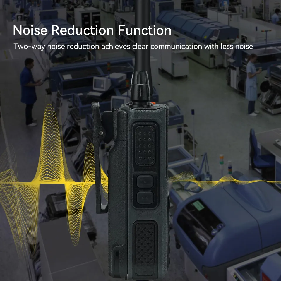 Retevis C1 Noise Reduction walkie talkie IP67 Waterproof 5W Dual Band ...