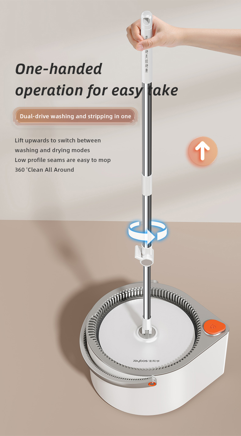 Joybos M16 Plus Rotating Spin Mop Bucket Set Automatic Spinning Magic ...