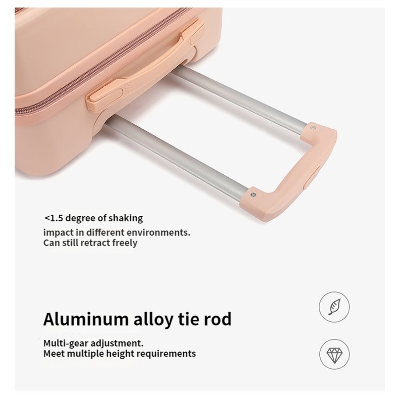 Front Open Lid Luggage 20/24/26Inch Suitcase Trolley Case Password ...