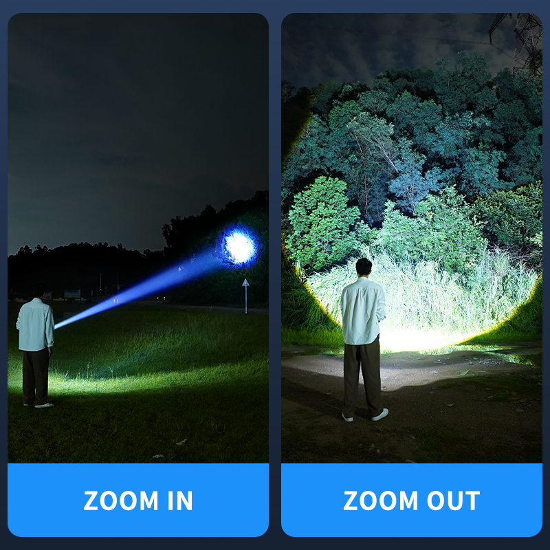 Smiling Shark SD0721 Led Flashlight M60 6000LM Super Bright with Laser ...