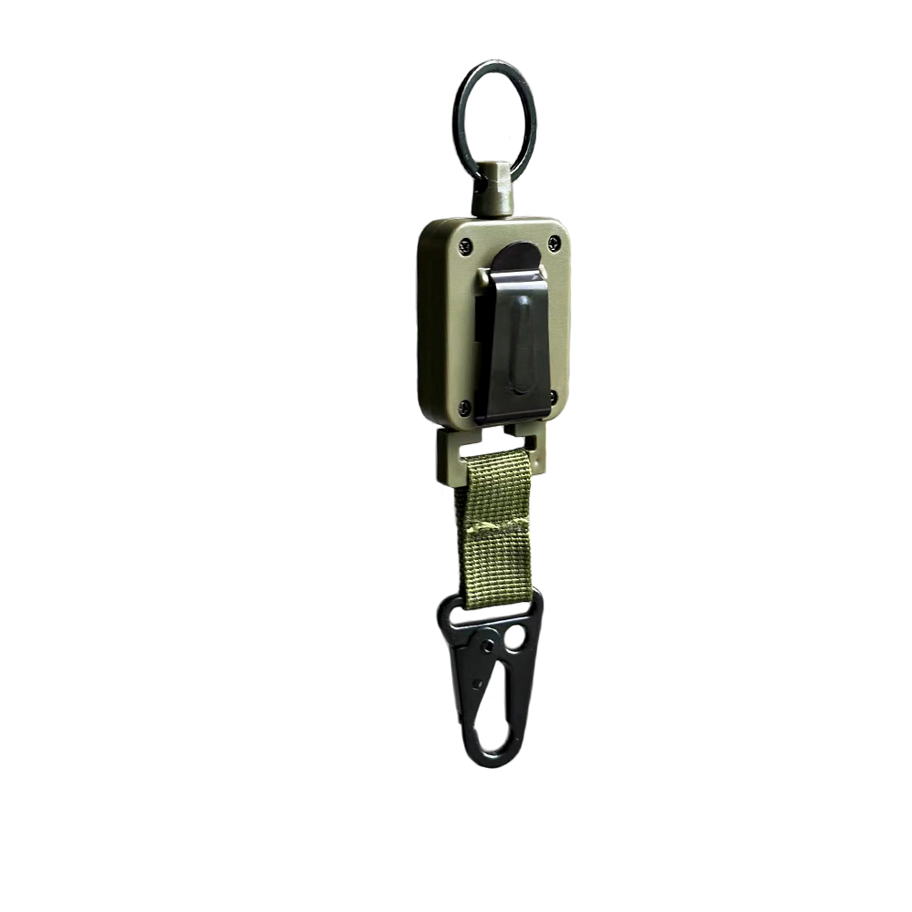 Steel Wire Easy Pull Buckle High Resilience Retractable Buckle Keychain ...