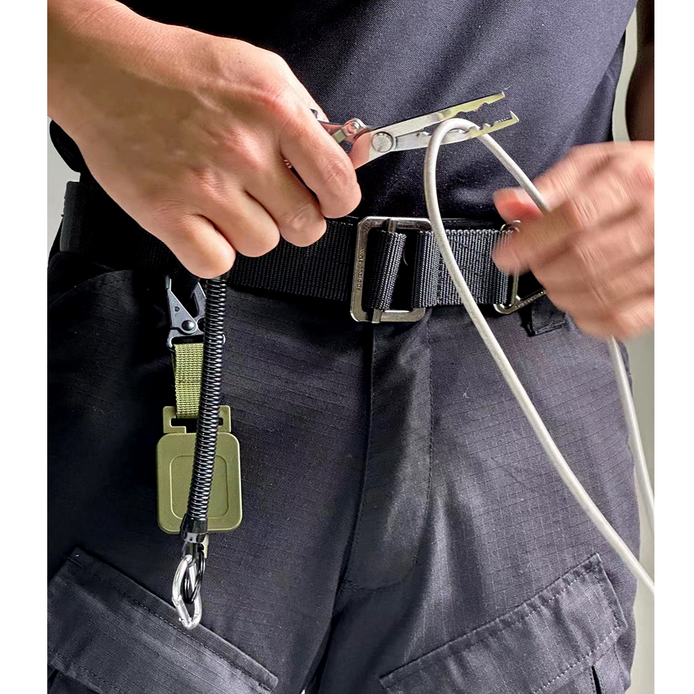 Steel Wire Easy Pull Buckle High Resilience Retractable Buckle Keychain ...