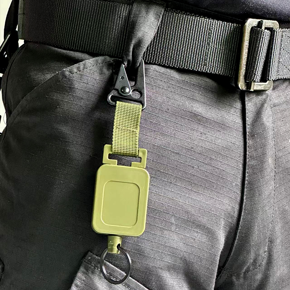 Steel Wire Easy Pull Buckle High Resilience Retractable Buckle Keychain ...