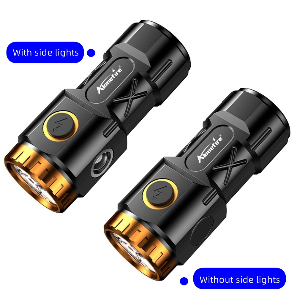 Alonefire X84 Mini Super Bright Flashlight 4x P35 LED With Pen Lamp ...