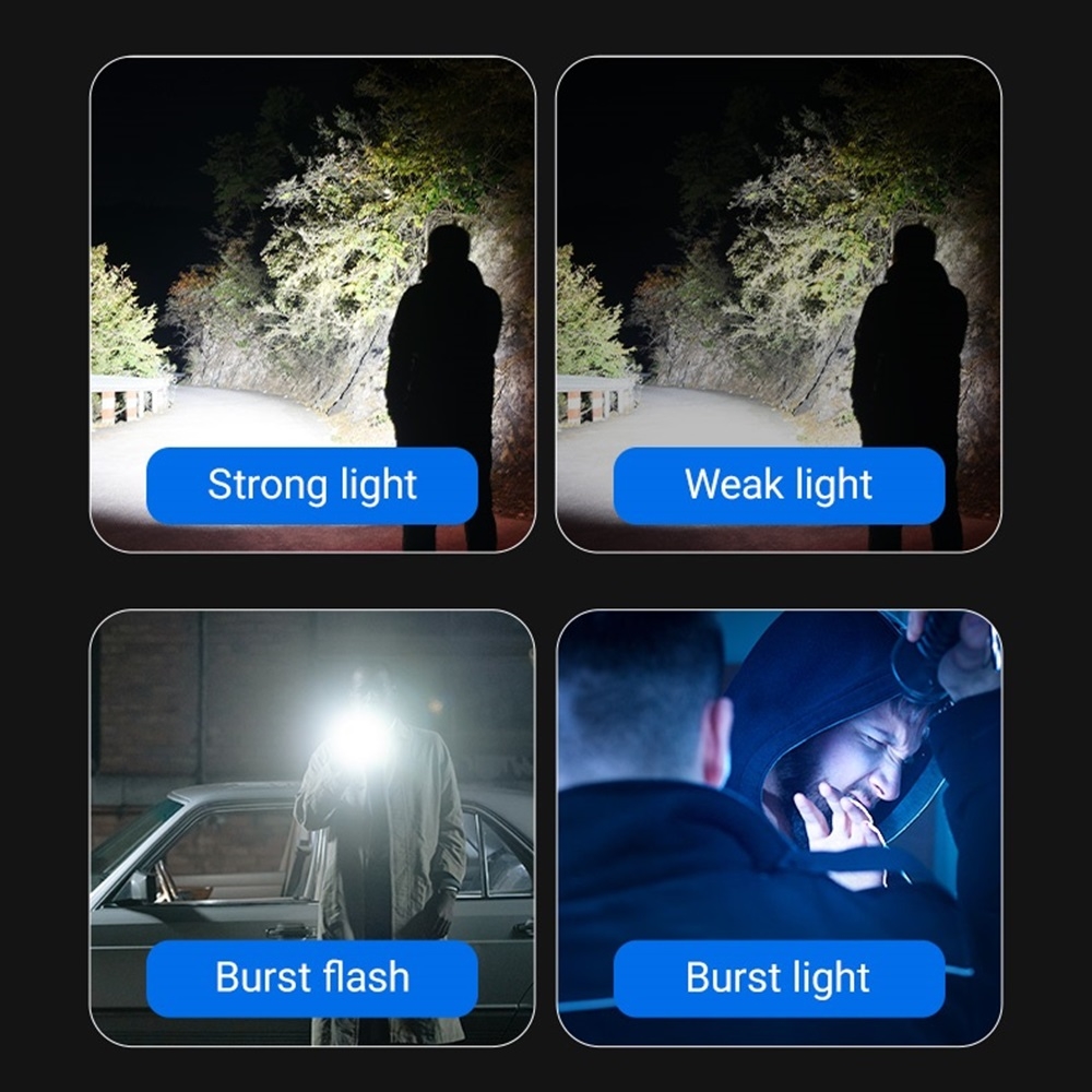 Alonefire X84 Mini Super Bright Flashlight 4x P35 LED With Pen Lamp ...