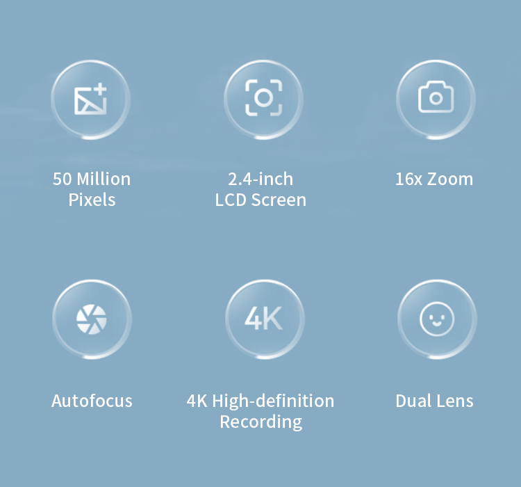 4k digi cam Beginner's camera Mini Autofocus Camera digital camera for ...