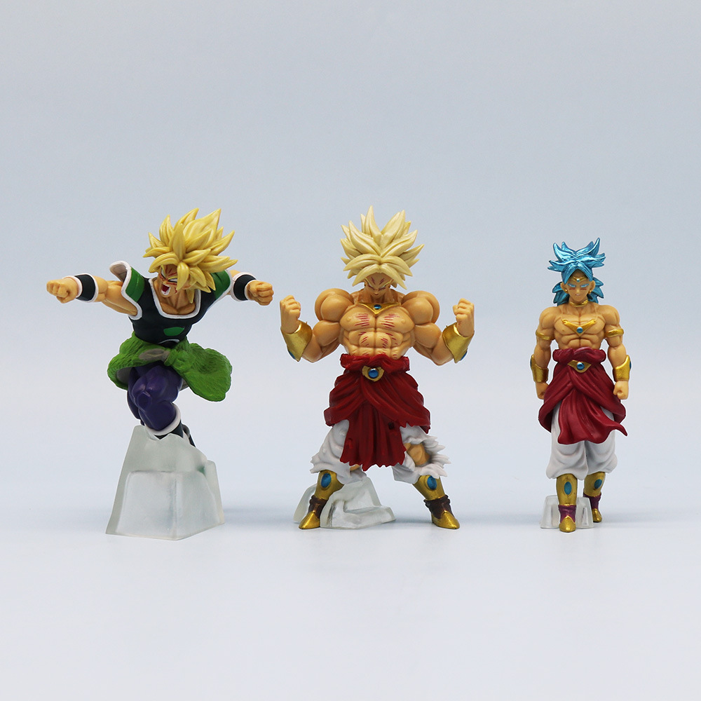 8Pcs/Set Dragon Ball Z Broli Broly Figure PB HG Complete Set Action ...
